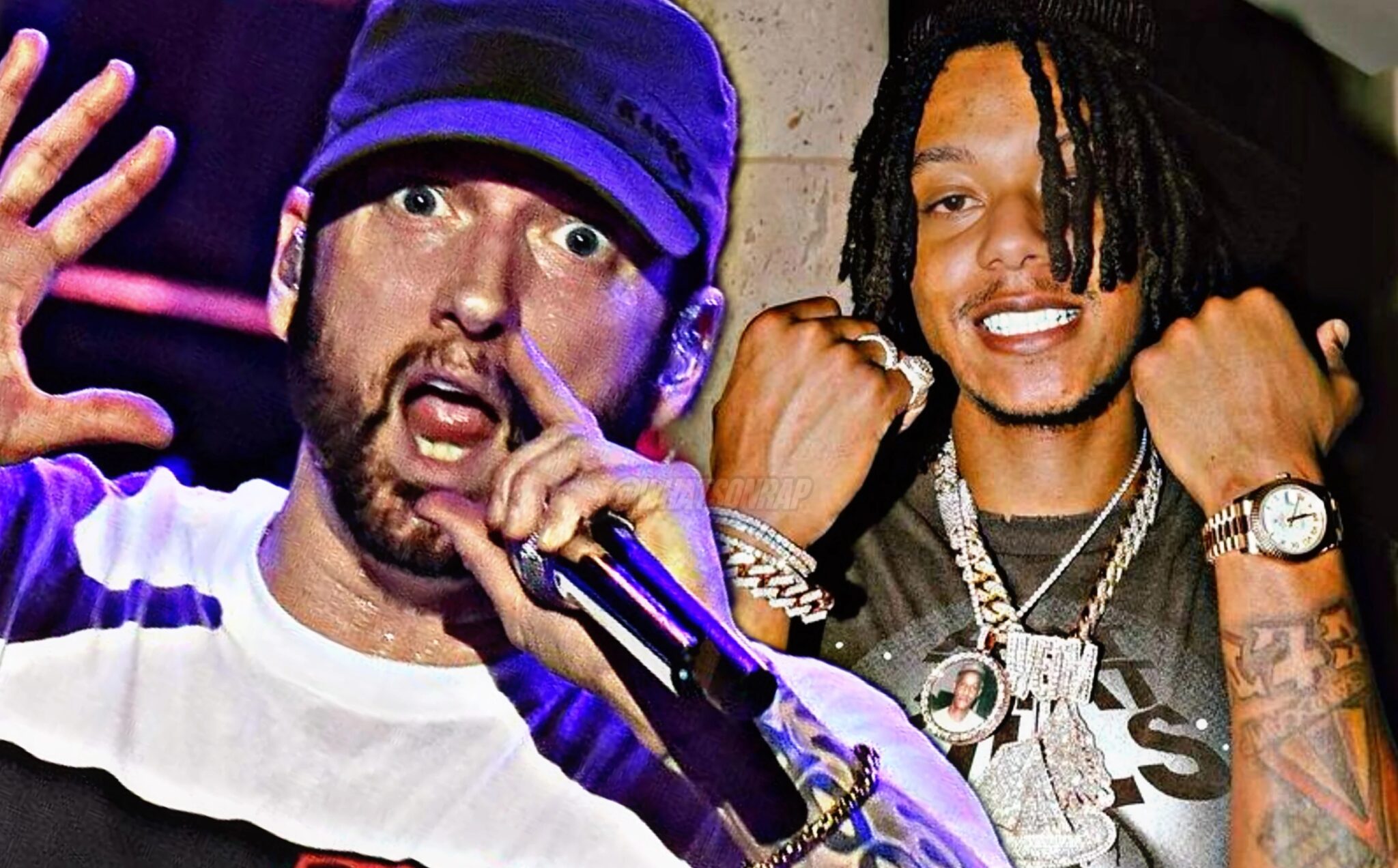 No rapper dares to confront Eminem on the rap stage. Slim Shady always ...