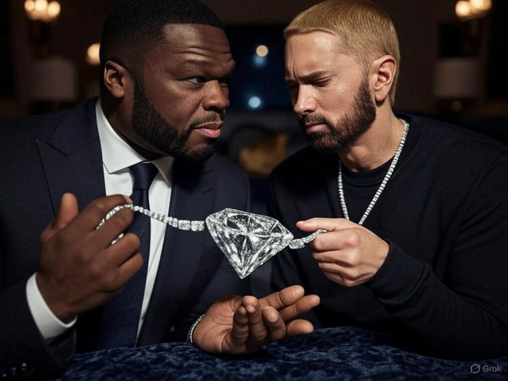50 Cent spent a lot on the world's most expensive diamond necklace for ...