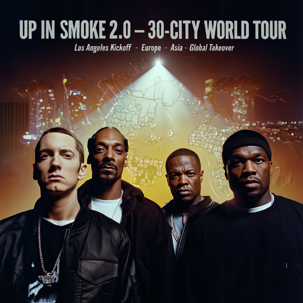 Whispers from industry insiders say the Eminem, Snoop Dogg, Dr. Dre, and 50 Cent world tour 2026 ...