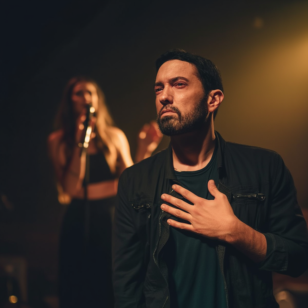 🚨 EMINEM LEFT SPEECHLESS. Hailie Jade stepped on stage and sang ...